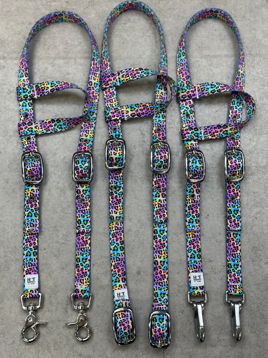 Rainbow Cheetah Tack – Hot Headstalls