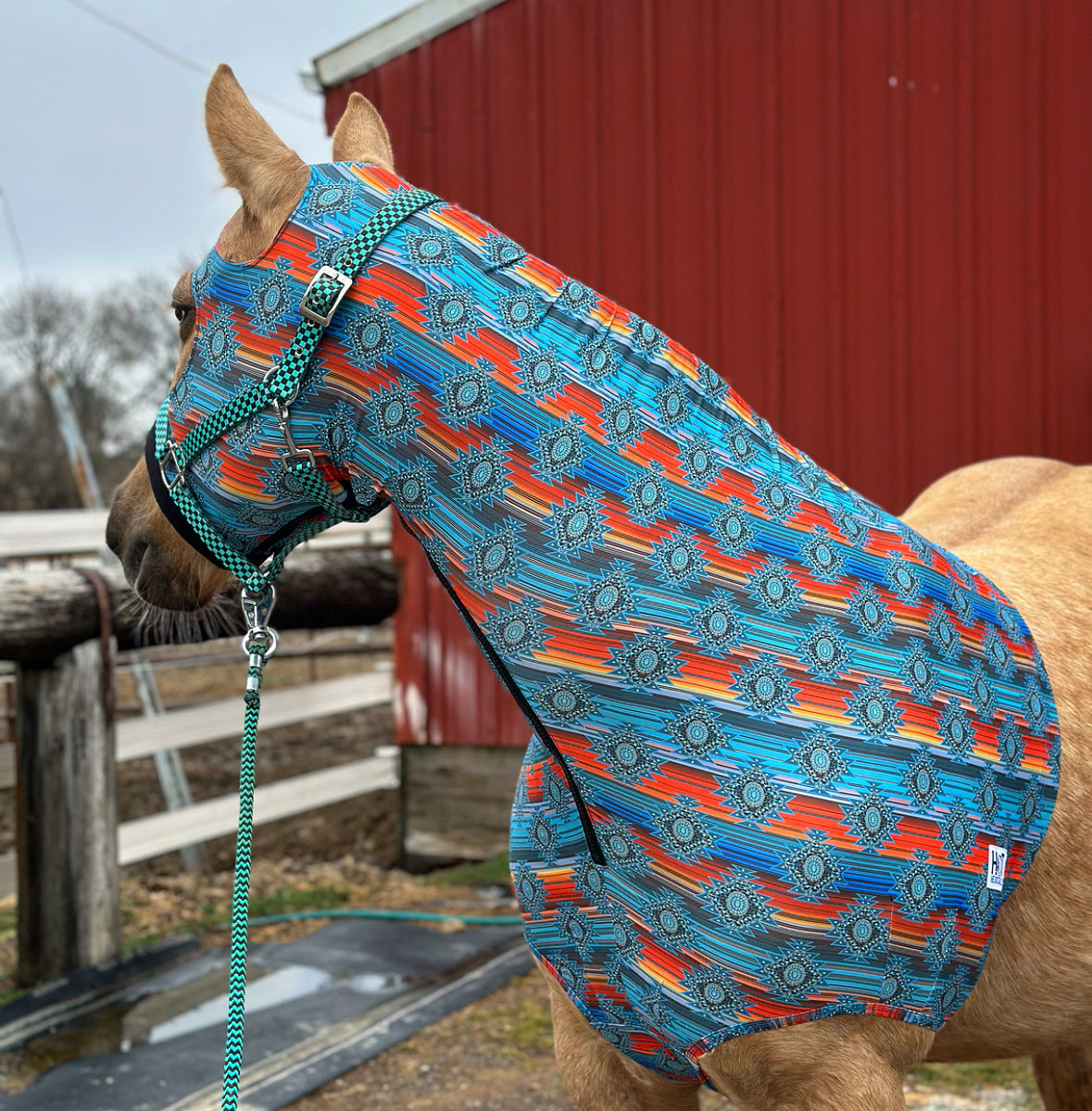 Aztec Serape Lycra Hood – Hot Headstalls