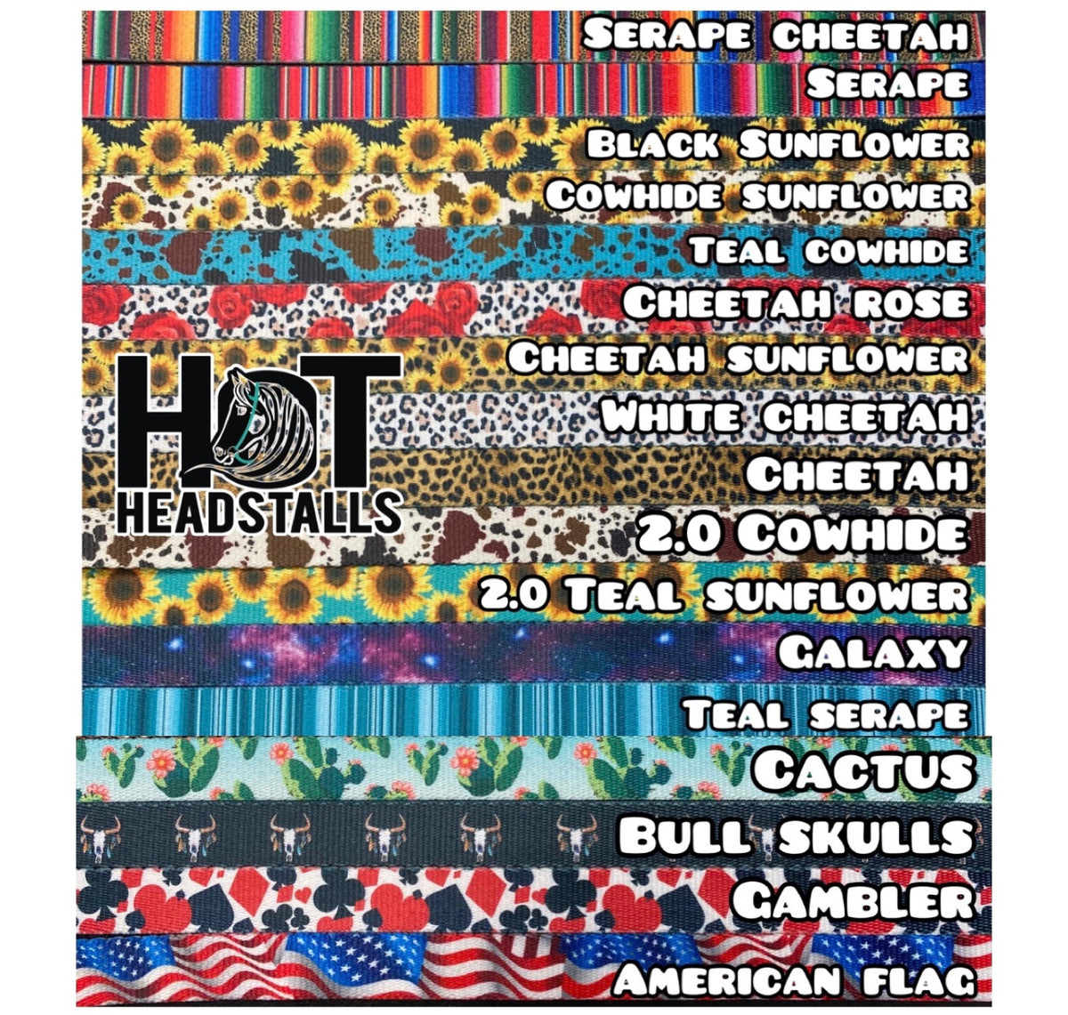 Double Sided Loop Reins – Hot Headstalls